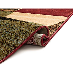 Well Woven Barclay Collection Bowery Art Deco Ivory 4x5 Area Rug - for Entryways, Small Bedrooms, Living Rooms