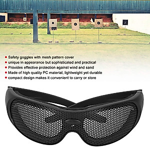FILFEEL Safety Goggles Breathable Shock Resistant Iron Mesh Patterned Uv400 Wind And Sand For Outdoor Game Fans