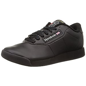 Reebok Women's Princess Sneaker, Black, 6 W