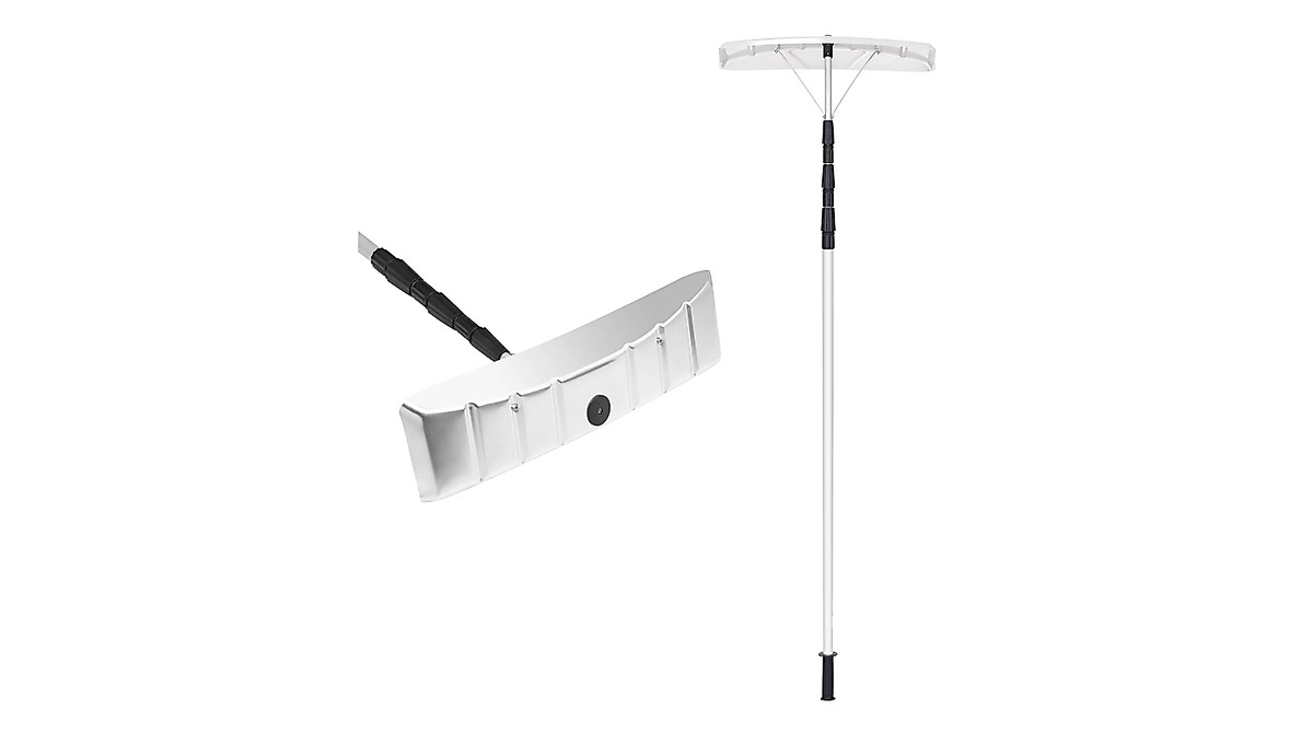 IRONMAX 21FT Telescoping Snow Roof Rake for Easy Removal