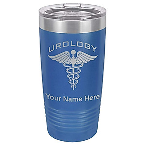 LaserGram 20oz Vacuum Insulated Tumbler Mug, Urology, Personalized Engraving Included (Dark Blue)
