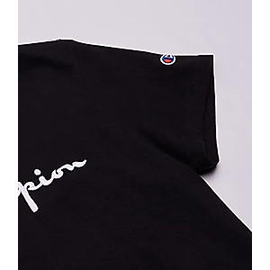 Champion Boys Classic T-Shirt, Heritage Black, Medium US