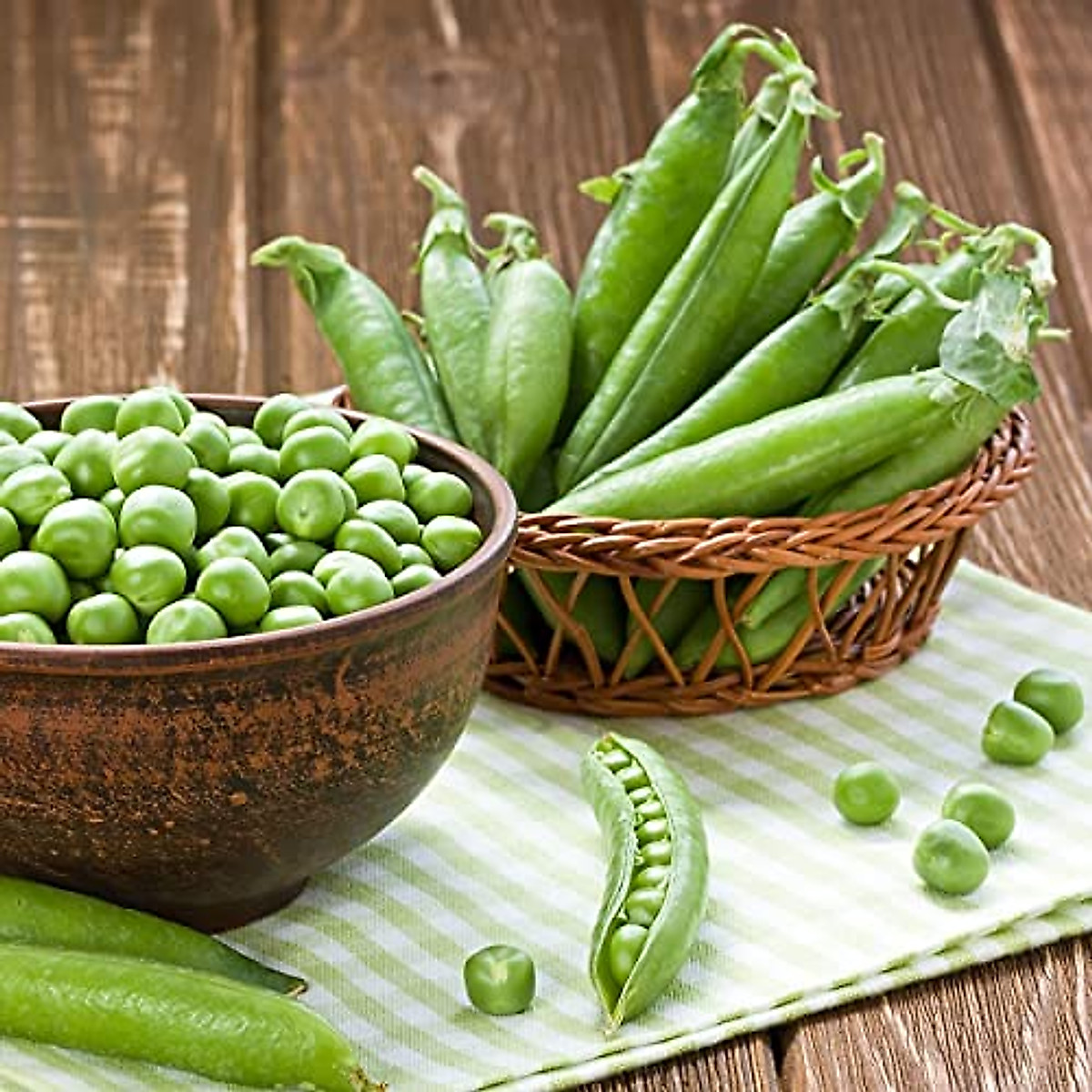 Purely Organic Products Purely Organic Heirloom Snap Pea Seeds (Sugar Daddy) - Approx 90 Seeds