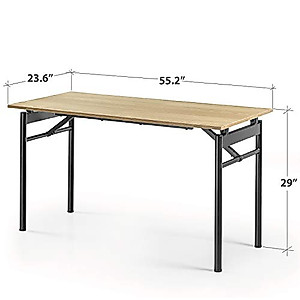 Zinus Mare Folding Desk 55 Inch Computer Workstation Table