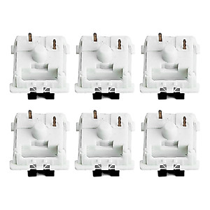 Chuangquan Mechanicla Keyboard Switch, Outemu Black Switches, Cherry MX Equivalent, Pluggable and Replaceable, DIY Keyboard, with Keycap and Switch Puller, for Mechanical Gaming Keyboard (10 pcs)