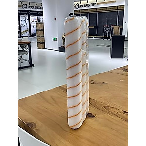 ROLLINGDOG 18" Paint Roller Covers - Large Paint Roller Sleeves for Ceiling,Wall,Floor,Decks Painting (Pack of 3,Polyester)