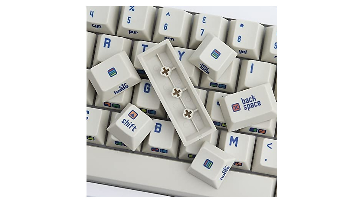 Hyekit PBT Keycaps 143 Keys Commodore 64 Themed Keycaps Dye-Sublimation ...