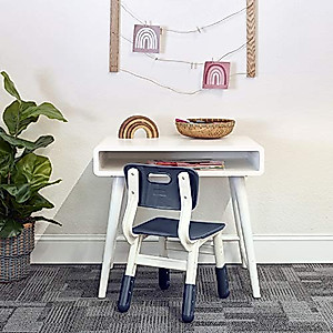 ECR4Kids Classroom Adjustable Chair, Flexible Seating, Grey, 2-Pack