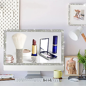 3 Rolls 6.6 Yards Self-Adhesive Crystal Rhinestone Diamond Ribbon - DIY Diamond Ribbon Stickers with 2 mm Rhinestones for Arts Crafts ,Bling Silver Ribbon Rolls for Phone,Car Decoration(Silver)