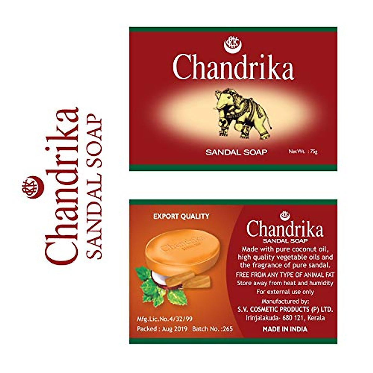 Chandrika Sandal Soap PACK OF 4