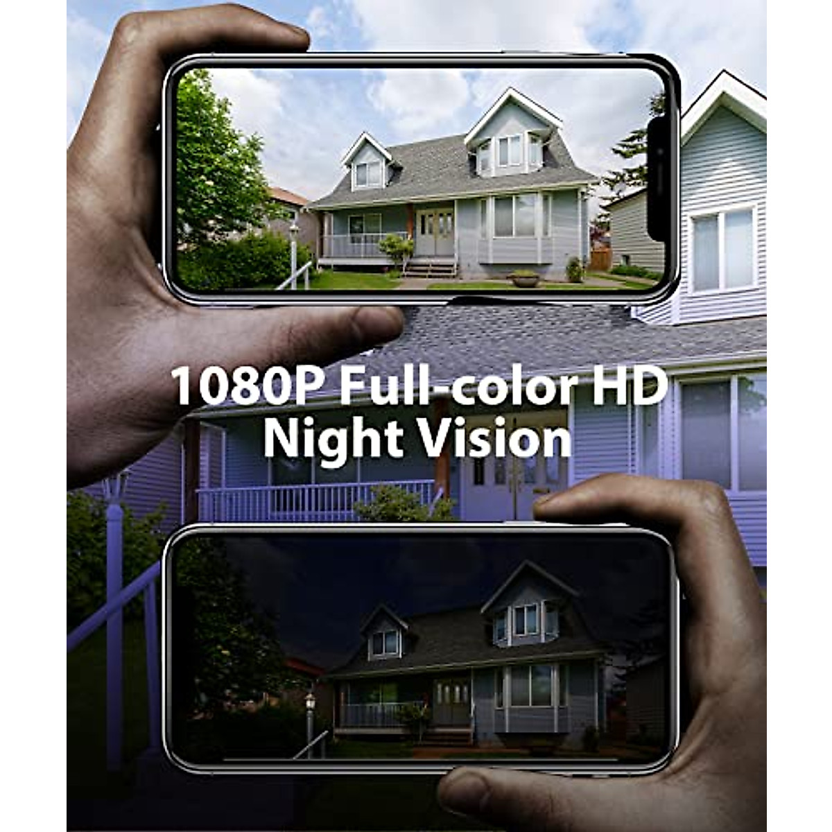 Outdoor Security Camera, Wireless Outdoor Camera with Color Night Vision, AI & PIR Motion Detection, Battery Powered Security Camera Wireless Outdoor, 1080P HD Security Camera, 2-Way Audio, SD/Cloud