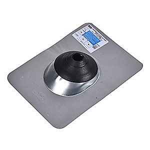 Oatey 11871 No-Caulk Galvanized Steel Roof Flashing, 1.5" - 3" pipe diameter