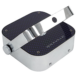 (2) Rockville Mini RF1 RGBWA+ DJ/Party LED Wash Lights (Steel) + RF Remotes