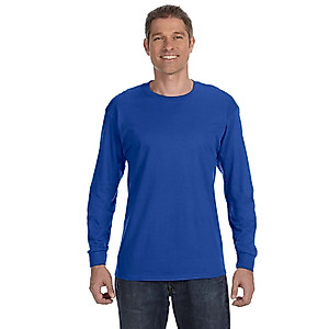 Hanes Men's ComfortSoft Long Sleeve TShirt, Deep Royal, XL