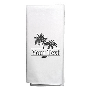 Custom Name Gifts Your Text Beach House Kitchen Decor 2 Pack Personalized Decorative Tea Towels