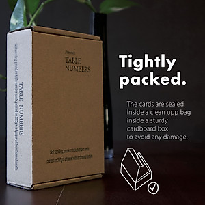 Siko Table Numbers 1-20 - Double Sided Wedding Table Numbers with Head Table Card & Embossed Details - 4x6 inches, Self-Standing Table Cards for Wedding Reception | Perfect for Special Occasion Events