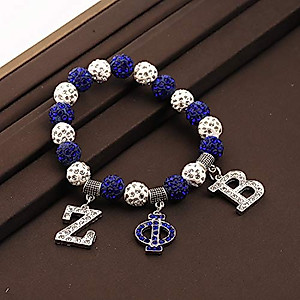 CENWA ZPB Dove Bracelet 1920 Greek Sorority Jewelry Gift for Finer Women(ZPB beads- Br)