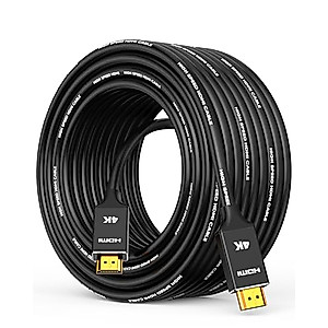 Capshi Fiber Optic Hdmi Cable 150ft/45M | 4K in-Wall CL3 Rated Long HDMI Cable 2.0 Support HDR10 8/10bit 18Gbps HDCP2.2 ARC | High Speed HD Shielded Cord Compatible with Roku TV/Laptop/PC/HDTV
