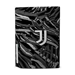 Head Case Designs Officially Licensed Juventus Football Club Abstract Brush Art Vinyl Faceplate Gaming Skin Decal Compatible With Sony PlayStation 5 PS5 Disc Edition Console & DualSense Controller