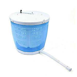 Mini Washing Machine Portable Washing Handle Tool Manual Compact Washer Traveling Outdoor Compact Spin Dryer Hand-operated Washer and Dryer Combo