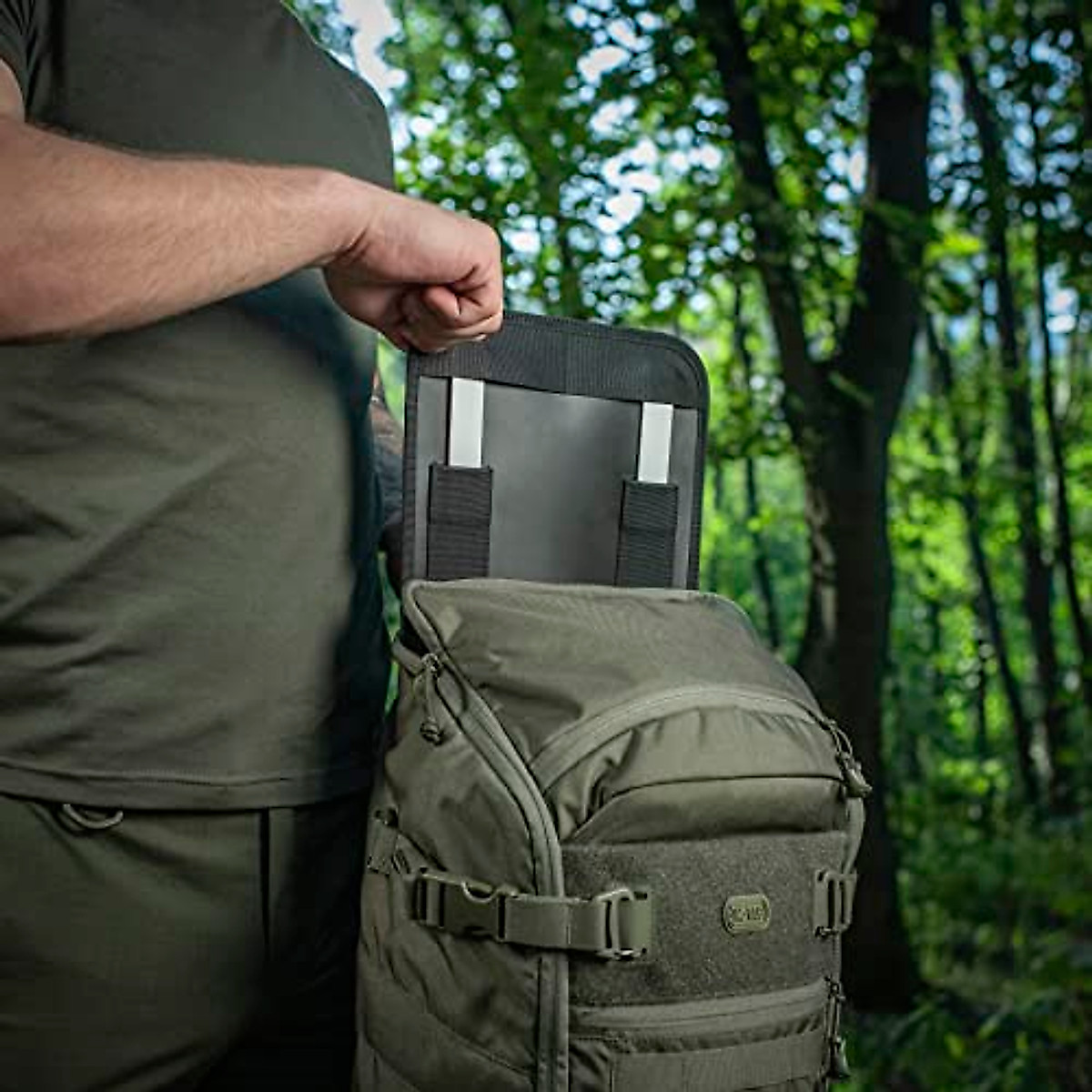 M-Tac Elite Tactical Backpack 25L Gen.II - Army Military Style Daypack Bag with Molle (Olive)