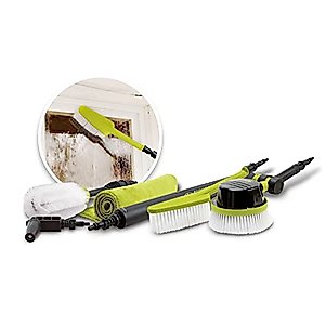 Sun Joe SPX-ACS-MAX Auto Cleaning System for Most Pressure Washers, Includes Rotating Brush, Feather Brush, Wheel Brush, Turbo Nozzle, Cloths and Universal Adapters for Most Brands up to 3500-PSI