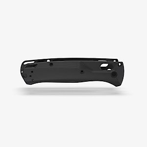 Flytanium Crossfade Titanium Knife Handle Scales Compatible with Benchmade Bugout 535 EDC Knife (Titanium Black)