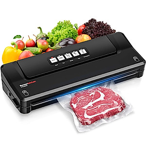 Bonsenkitchen Food Sealer Machine with 100 Pint 6" x 10" Sealer Bags