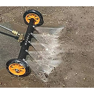 GDHXW Large 18 IN Dual-Function Undercarriage Cleaner Undercarriage Washer Water Broom 5 Nozzles with Cleaning Gloves,5 Pressure Washer Nozzles ,MAX 5000PSI