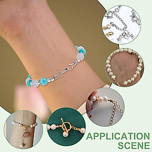 PandaHall Elite 540 Pcs 6 Colors Brass Wire Guardian Wire Cable Protector U Shape Wire Guard Loops for Earring Bracelet Jewelry Making