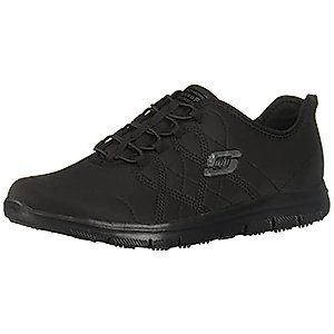 Skechers Women's Ghenter Srelt Work Shoe, Black, 10 M US