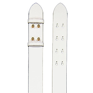 BURBERRY Ladies Chalk White Leather Belt Bag Strap