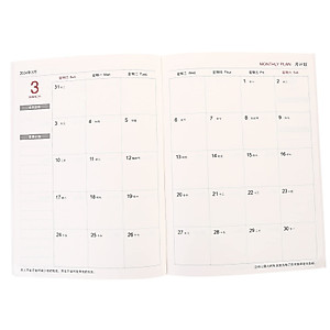 Tofficu 5pcs Calendar Planner Workout Calendar 2023 Budget Notepad Appointment Planner Diary Notepad Planner Notebook 2023-2024 Planner Monthly Planner Paper Dating Calendar Book Pocket