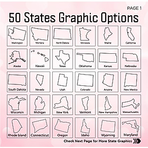 Custom Personalized Never Too Far to Wine Together Long Distance Friendship State Engraved Stemmed Wine Glass 16 oz. Customized Gift