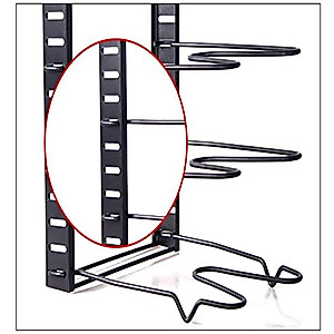 Pan Pot Clips Multi Double Layers Household Kitchen Door Back Iron Storage Rack Pan Lids Holders Nail Pot Lid Rack Storage Lid And Spoon Rack-Wall Mount Pot Lid Holder