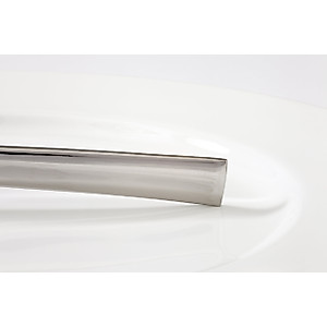 Fortessa Still 18/10 Stainless Steel Flatware Dessert/Oval Soup Spoon, Set of 12