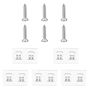 VZINO adhesive sticker for no drilling pot lid organizer or shower caddy - transparent