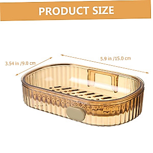 Luxshiny Wall-Mounted Soap Bar Holder for Bathroom Detachable Soap Box Drain Design Easy Install Non-Punching Soap Rack