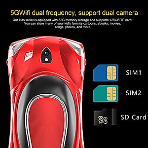 Baby Tablet Eye Protection Car Theme 7 Inch Screen Home Travel Tablet for Kids (US Plug)