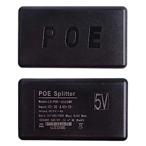 GeeekPi USB-C PoE Splitter Gigabit, PoE to USB-C 5V 4A Power Supply 48V to 5V IEEE802.3af Power Over Ethernet to USB Type-C Adapter for Raspberry Pi 4B/3B+/3B, Tablets, Dropcam