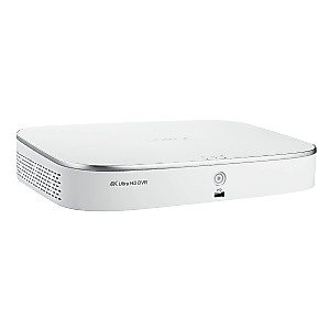 Lorex D841A82 4K Ultra HD Analog 8 Channel 1HDD 2TB Security DVR with Advanced Motion Detection and Smart Home Voice Control, Lorex Home, White