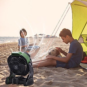 20000mAh Portable Camping Fan Rechargeable Portable fan for Travel Battery Powered Fan with LED Lantern,270° Rotation,USB Desk fan Battery Rechargeable Fan Tent Fan for camping essentials with Hook