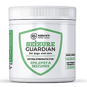 Seizure Support and Calming Aid for Dogs and Cats - All Natural Epilepsy and Seizure Aid. Hemp, Ashwagandha, Blue Vervain, Valerian, L-tryptophan, L-Taurine, Chamomile, Milk Thistle, Turmeric.