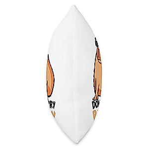 Capybara Gifts for Men & Women Don't Worry Be Capy Capybara Throw Pillow, 16x16, Multicolor