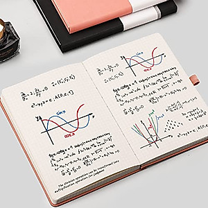 AHGXG Graph Paper Notebook 2 Pack - A5 Grid Paper Notebook/Journal Hardcover with 384 Pages, 120gsm Thick Graph Paper, Grid Paper for Math & Science Students 5.75'' × 8.38''