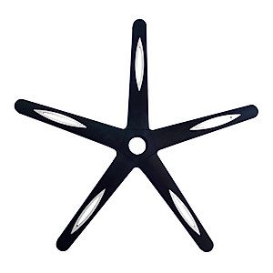 Frassie 28 inch Nylon Gaming Chair Base with 5 Casters, Heavy Duty Boss Office Chair Base Part Replacement (White)