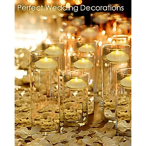 ARDUX 12 PCS LED Floating Candles - 3 Inch Flameless Plastic Floating Tea Lights for Bathtub Swimming Pool Vase Centerpiece Decoration