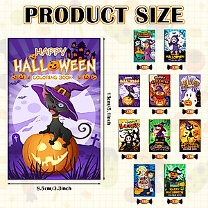 Cholemy 100 Pcs Halloween Coloring Book Mini Coloring Books Holiday Small Coloring Books Party Favors Party Supplies Goodie Bags Stuffer Birthday
