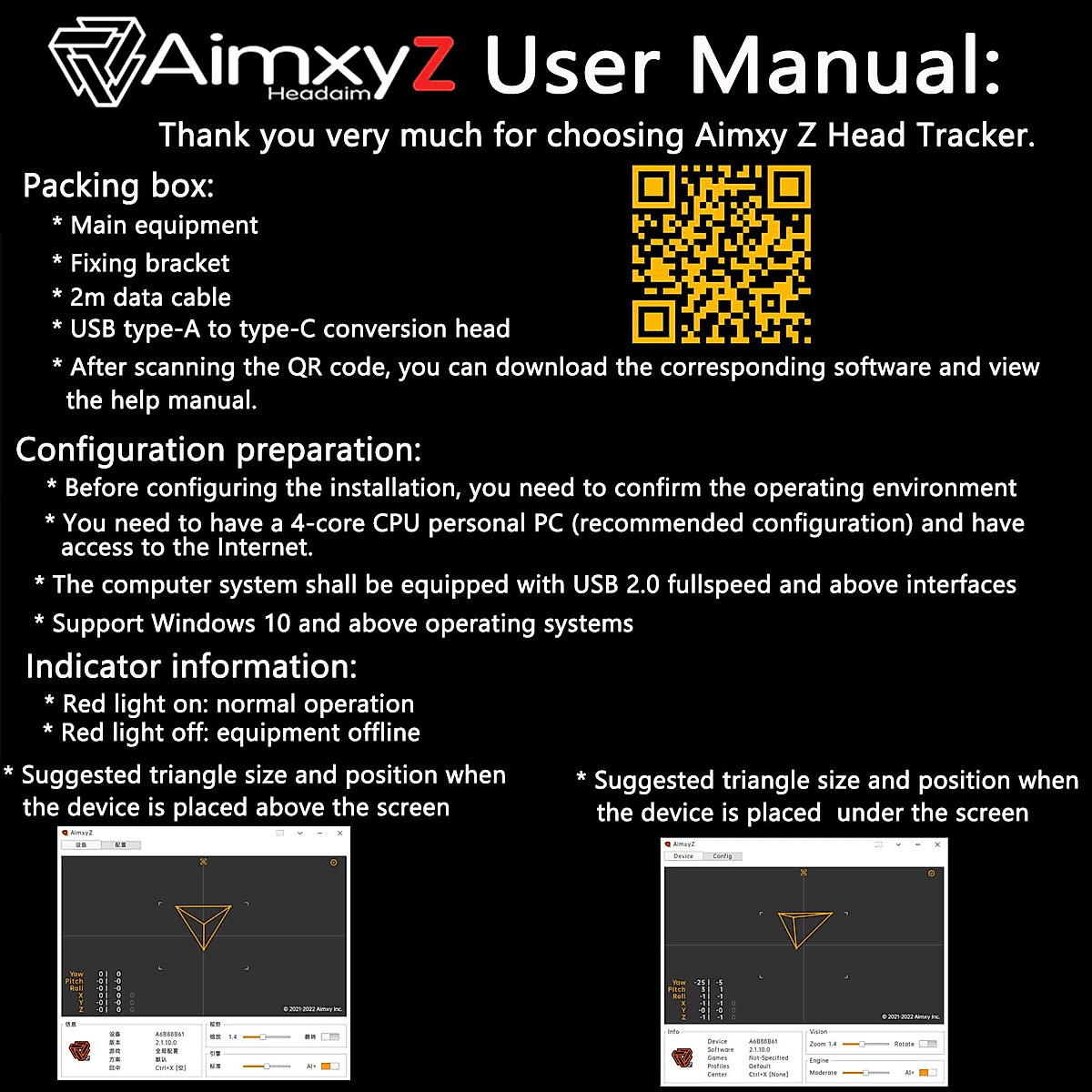 Head Aiming Flight Simulation Flight Race Car Accessories For AimxyZ ;Aimxy Head Tracking System For Flight And Racing Game For ArmA DCS DiRT F1 Euro Truck Flight Simulator GTR GTR2 (A+B)