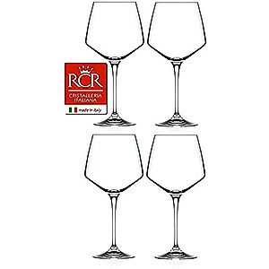 RCR Cristalleria Italiana Aria Collection 4 Piece Crystal Glass Set (Fusion Martini (7.75 oz))